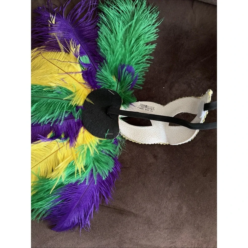 Other | Universal Studios Mardi Grad Mask Green Purple Yellow Parade ...